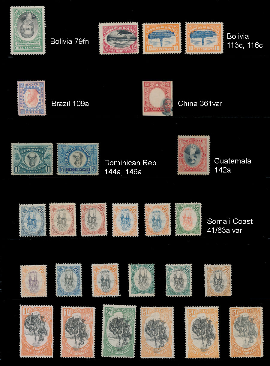 Worldwide Group of Inverted Centers Stamp Auctions