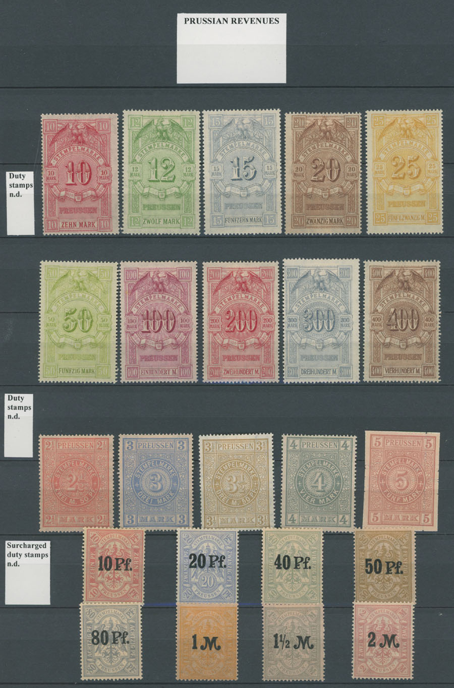 Germany, Revenue and Non-Postal stamps Stamp Auctions